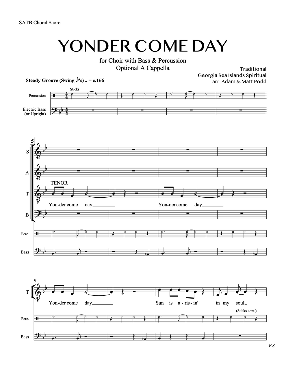 Yonder Come Day – Podd Brothers Music